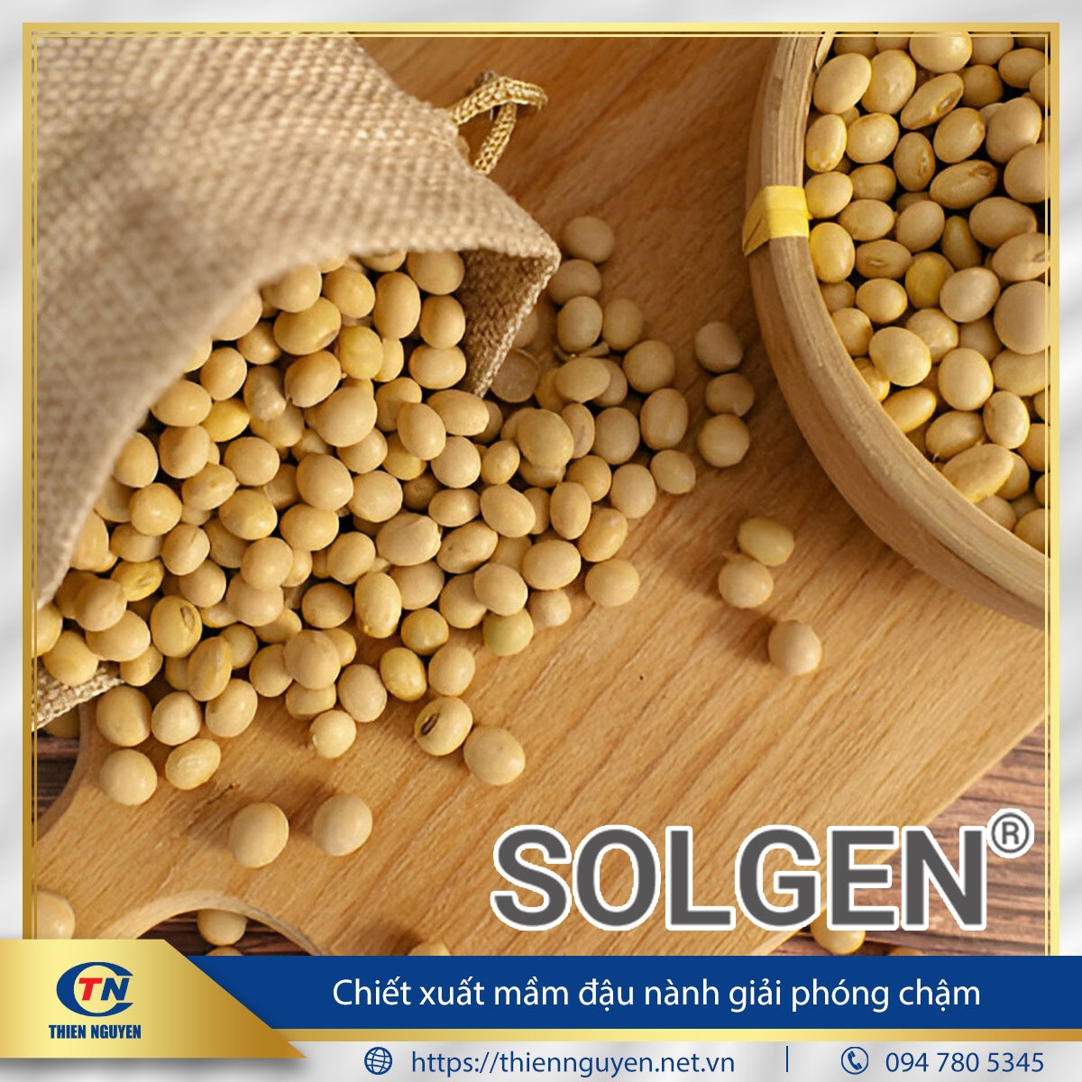 Solgen® - Chiết xuất mầm đậu nành - Nguyên liệu TPCN Thiên Nguyên